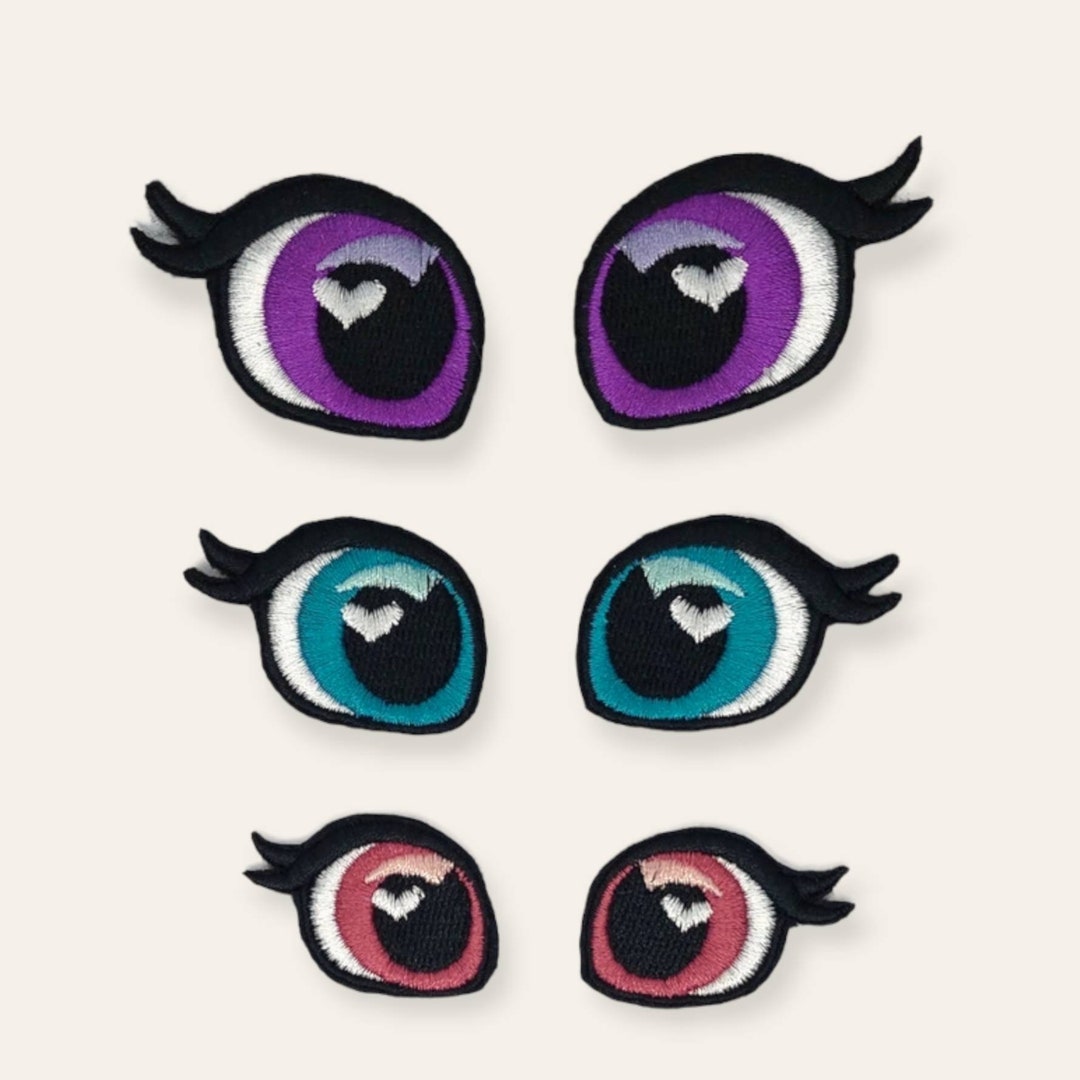 Embroidered Eyes Patches. - Etsy