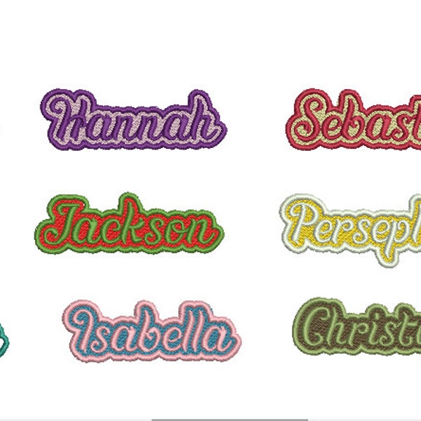 Embroidered Name Tag - Shop Online - Etsy