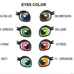 Embroidered Eyes Patches. - Etsy