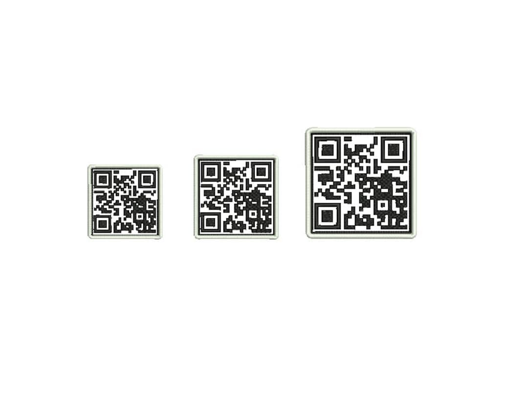 Custom Embroidered QR Code Patch. - Etsy