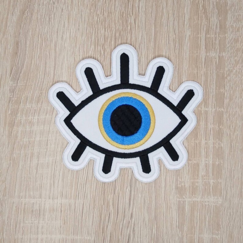 Evil Eye Embroidered IRON ON Patch. | Etsy