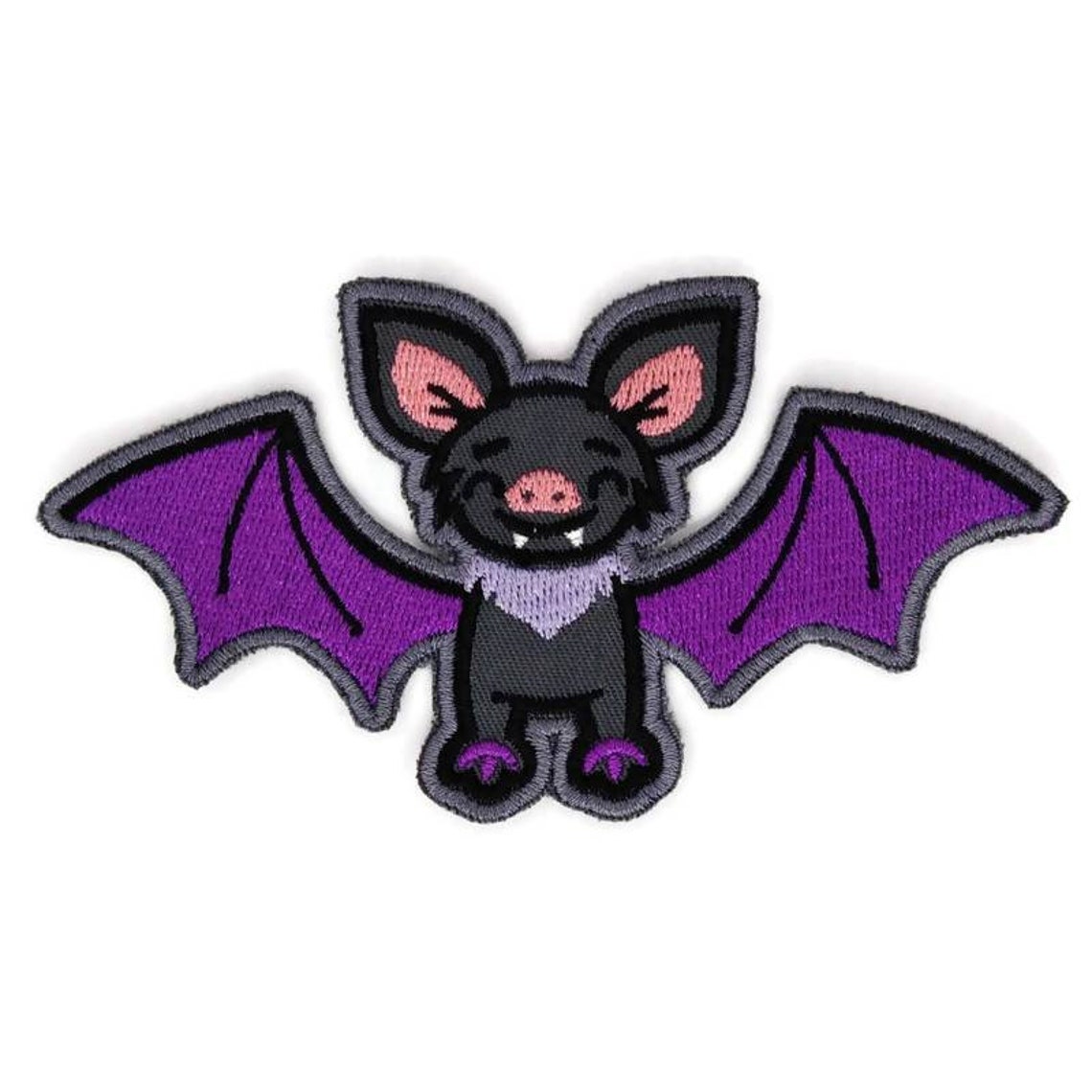 Embroidered Funny Bat Patch. - Etsy