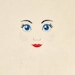 Embroidered Rag Doll Face. - Etsy
