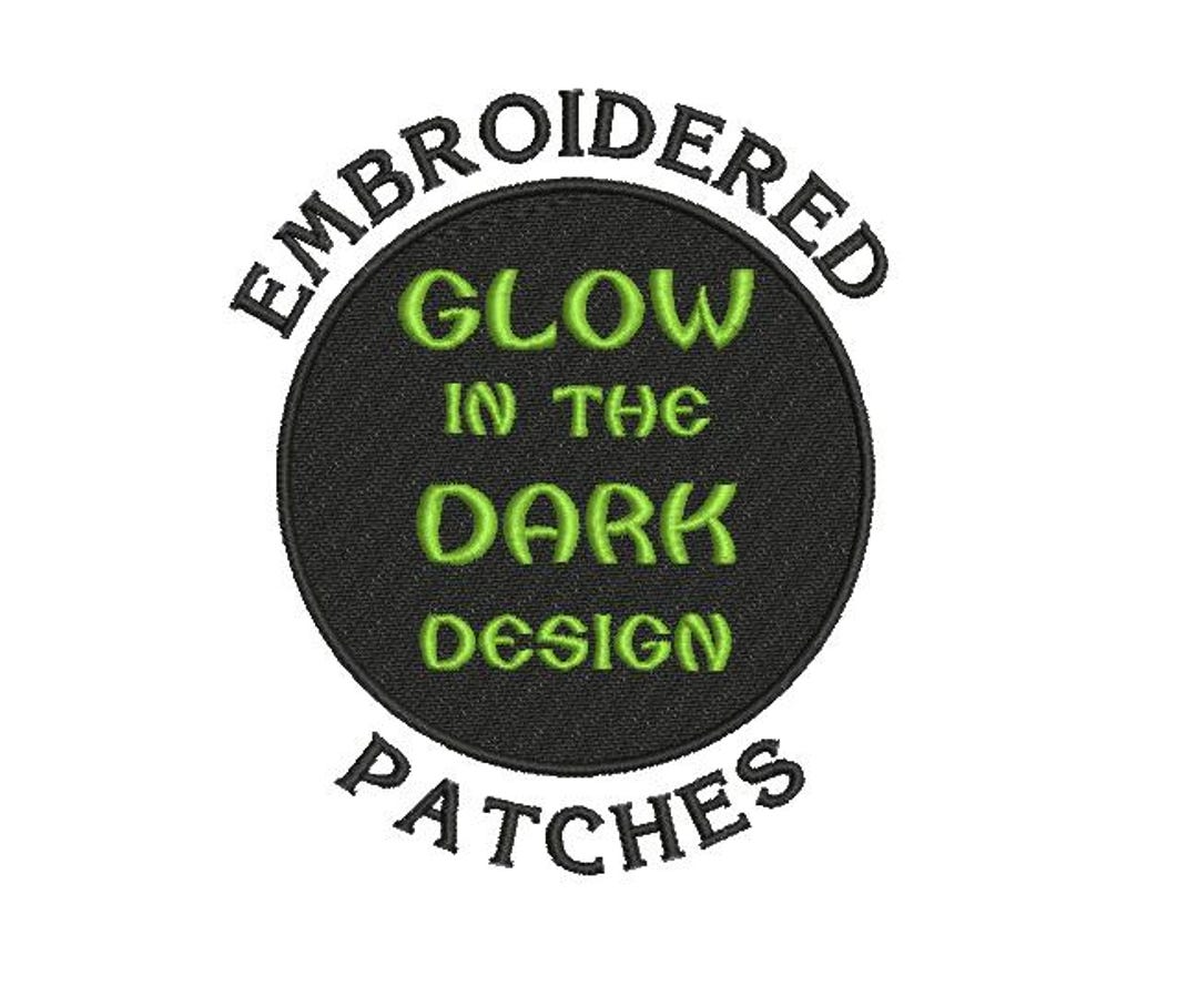 Custom Embroidered Glow- In-the-dark Patches. - Etsy