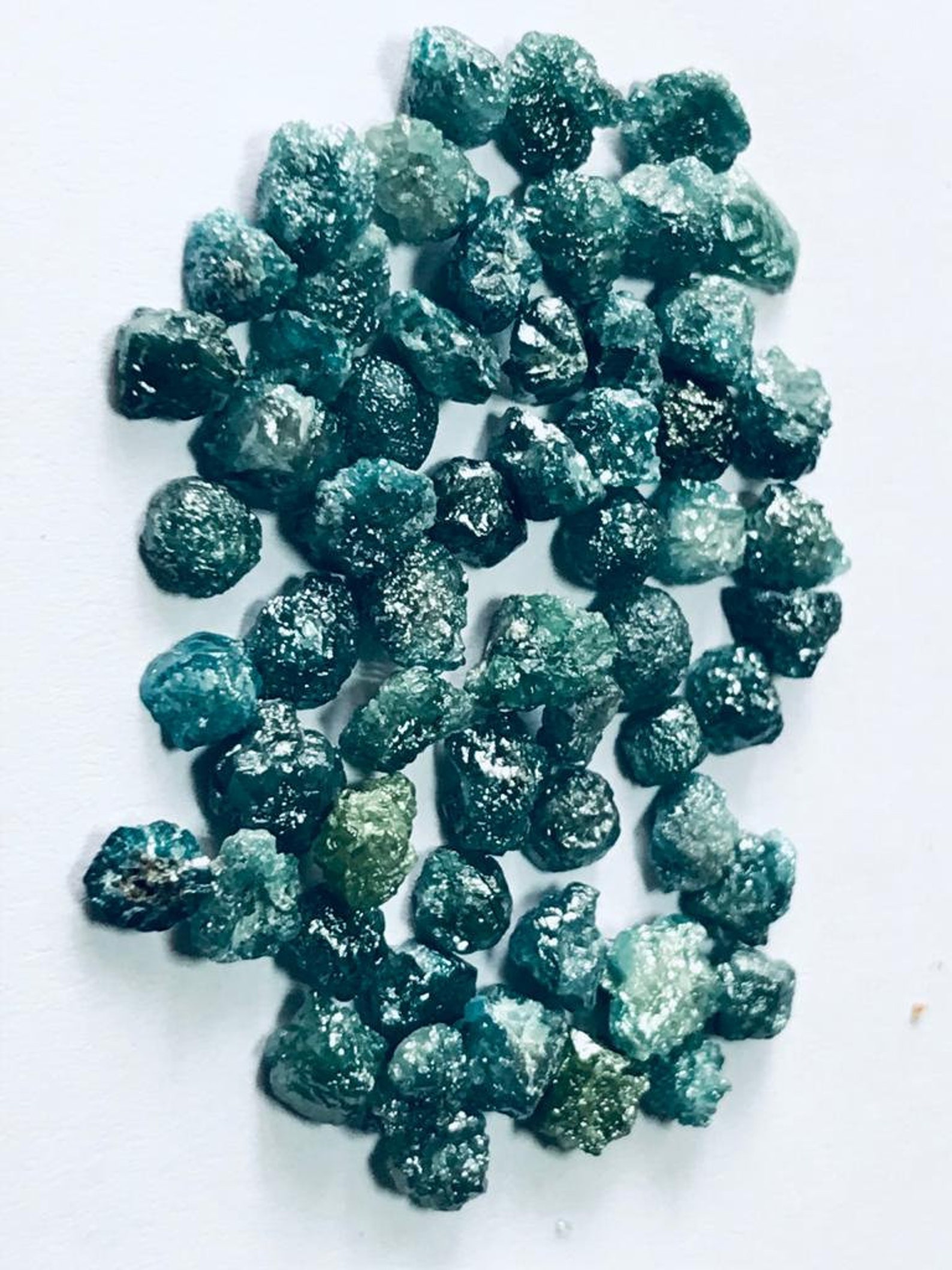 3mm to 5mm Raw Blue Diamond, Natural Rough Blue Diamond, Loose Blue ...