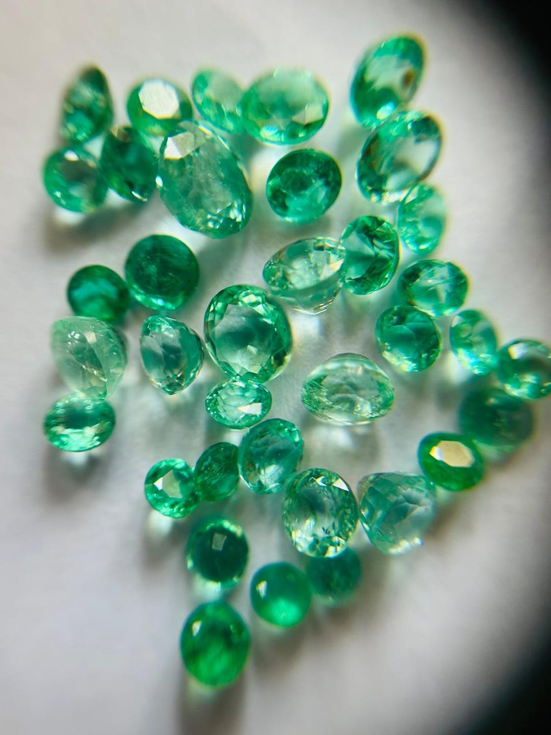 Natural Colombian Emerald: 3x4.80mm Round Faceted Loose Gemstone - Etsy