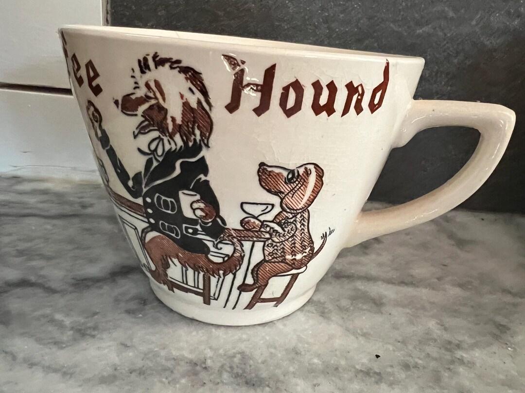 Midcentury Coffee Hound Oversized Ceramic Mug Made in Japan - Etsy