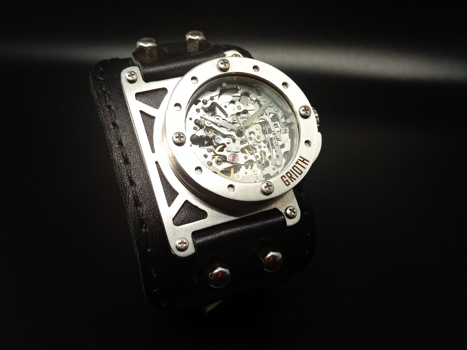 Steampunk Industrial Mechanical Automatic Watch. Unique Wedding Gift ...