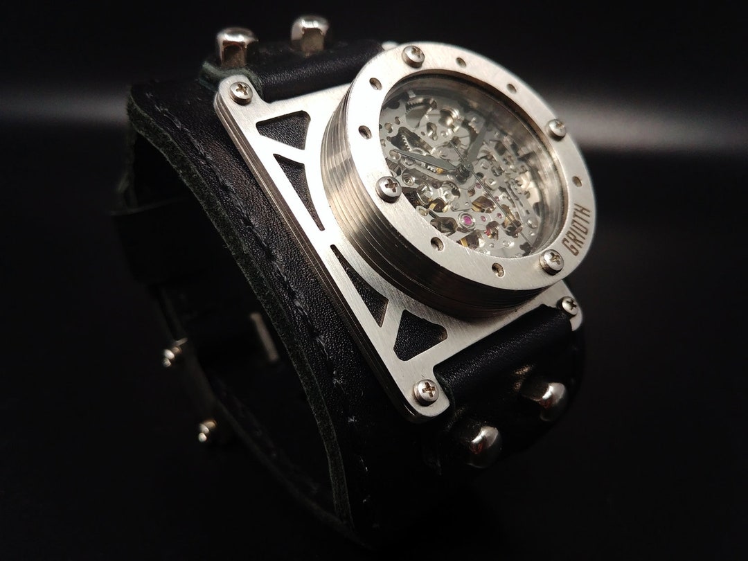 Steampunk Industrial Mechanical Automatic Watch. Unique Wedding Gift ...