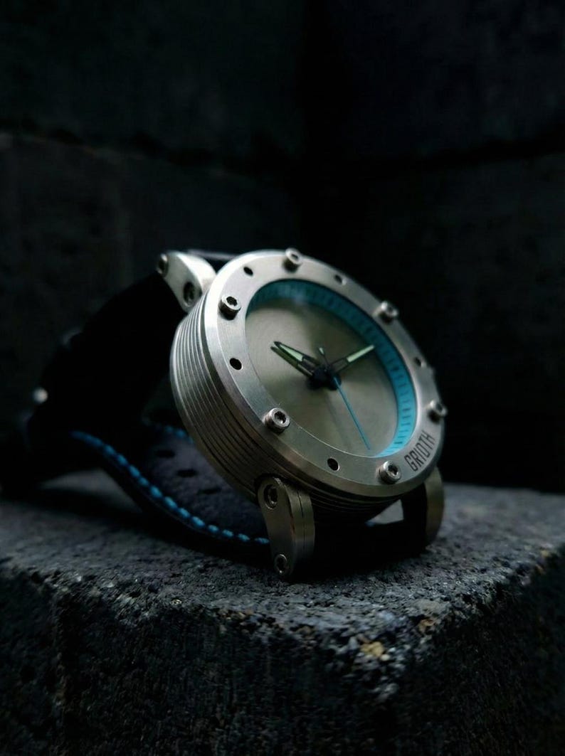 GRIOTH Inoxis T.r.q - Tuquoise Watch for Man. Mechanical Automatic ...