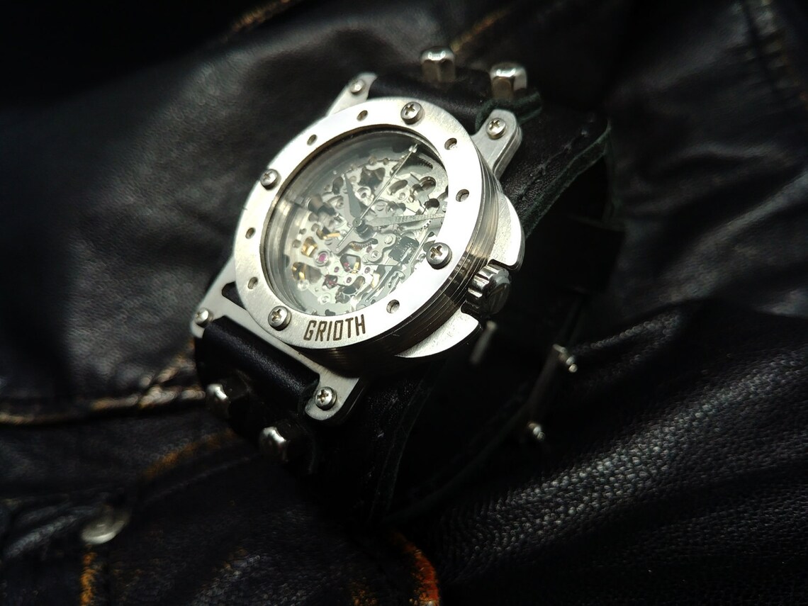 Steampunk Industrial Mechanical Automatic Watch. Unique | Etsy