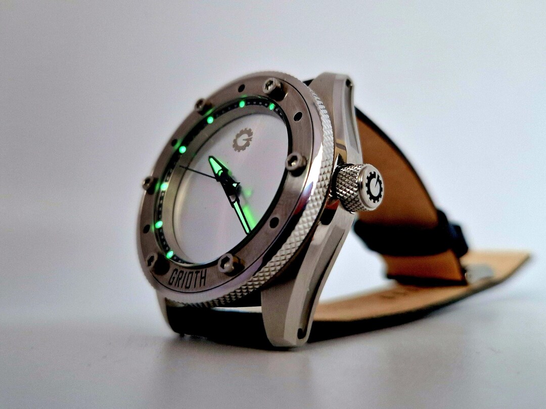 Unusual Watch for Man. Mechanical Automatic SEIKO Movement. Black ...