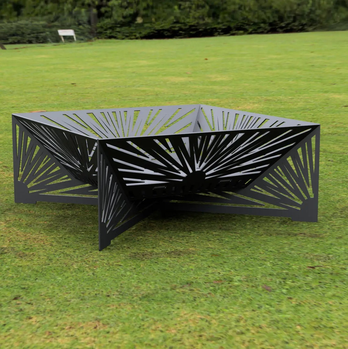 Fire Pit Acadia Fire Pit Minimal Design 36" L X 36" W X 15" H Square ...