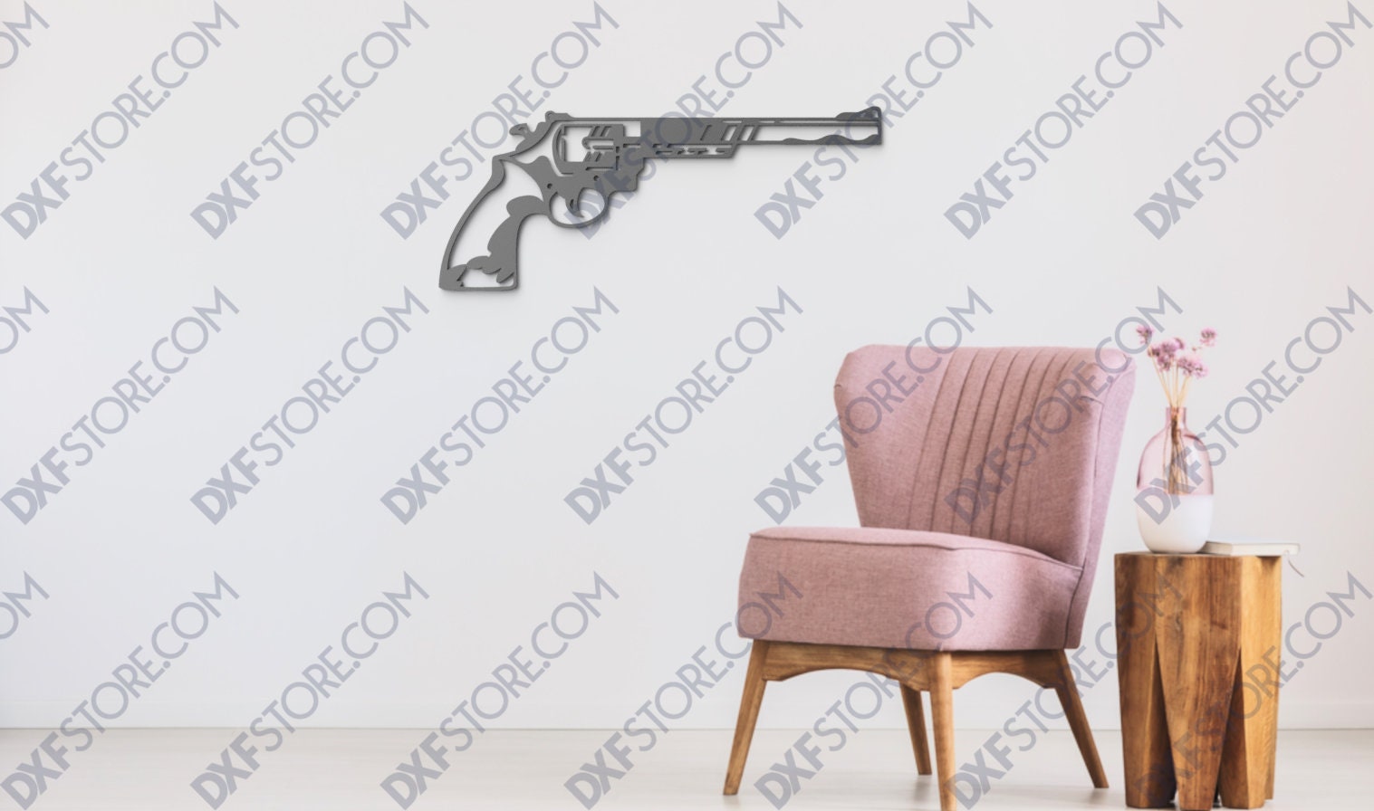 Revolver Metal Sign DXF File – CNC Laser Cut Template (digital Download ...