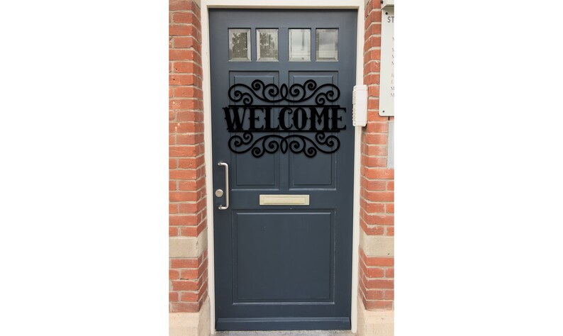 Welcome Sign Outdoor Decorative Insert DXF File (digital Download) - Etsy