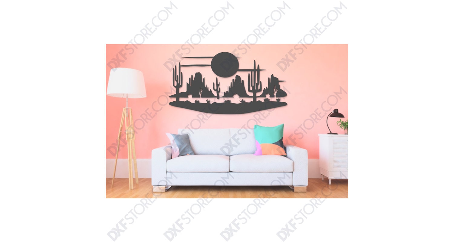 Desert Night Scene -dxf SVG Digital Download - Etsy
