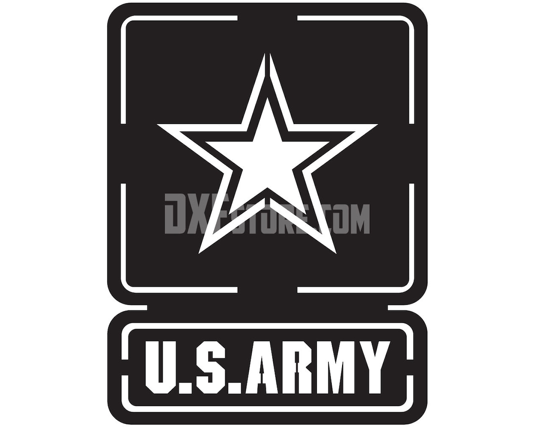 U.S. Army Star Logo DXF File: CNC Cut-ready - Etsy