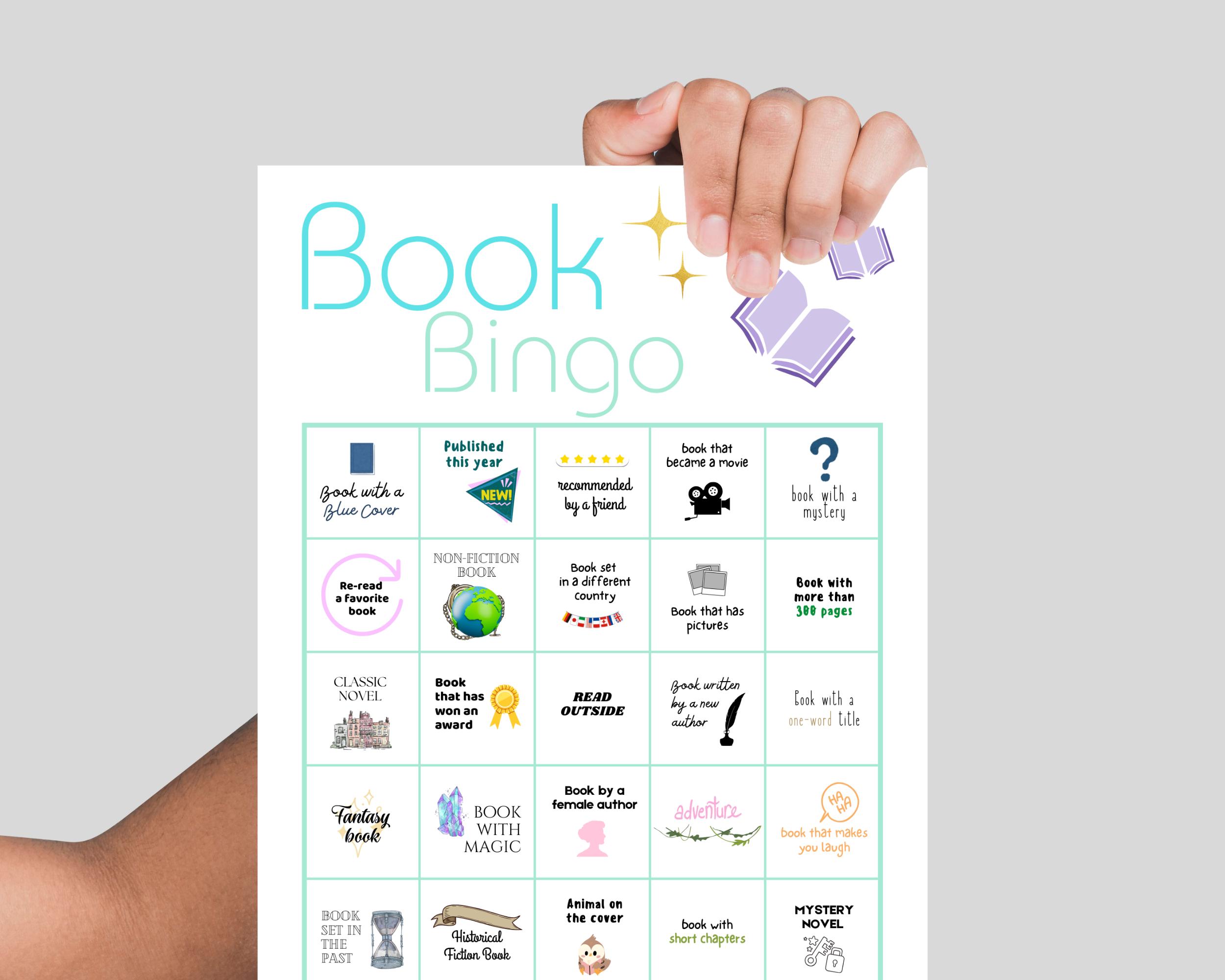 Book Bingo Card: Printable Reading Challenge (digital Download) - Etsy