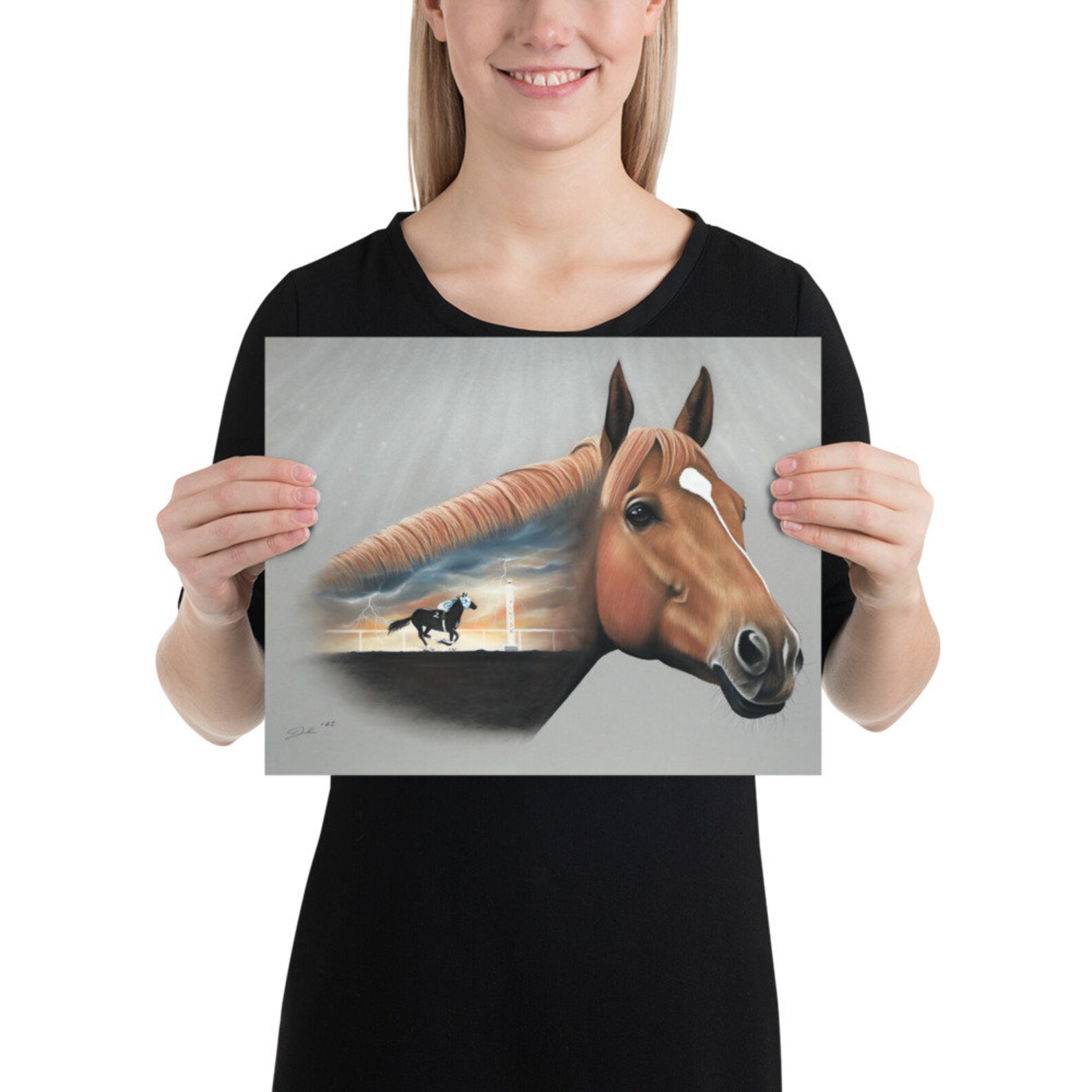 Secretariat PRINT Equestrian Wall Art - Etsy