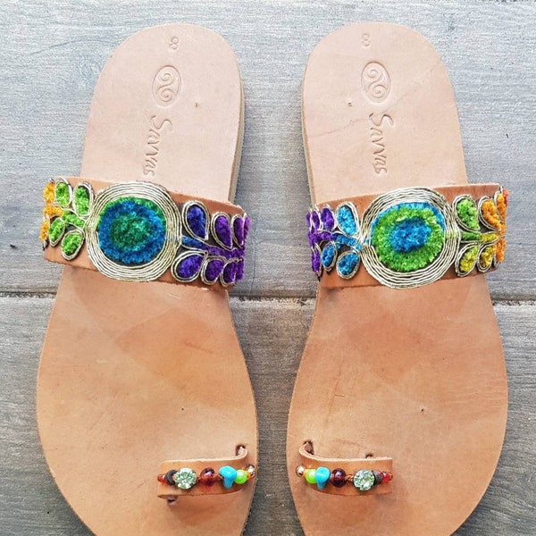 Gypsy Sandals - Etsy