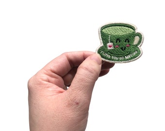 Green Tea Cafe Patch Custom Made AP50 - Etsy