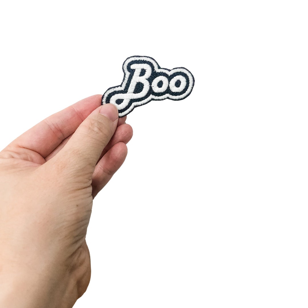 Boo Patch Glow in the Dark Iron on Patch Halloween Patch Trick or Treat ...