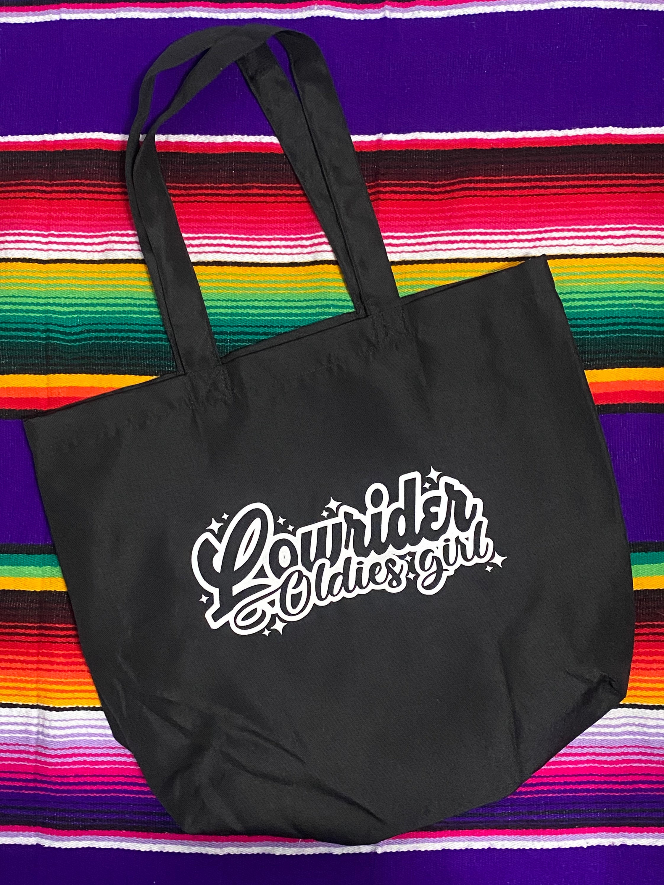 Lowrider Oldies Girl Black Tote Bag - Etsy