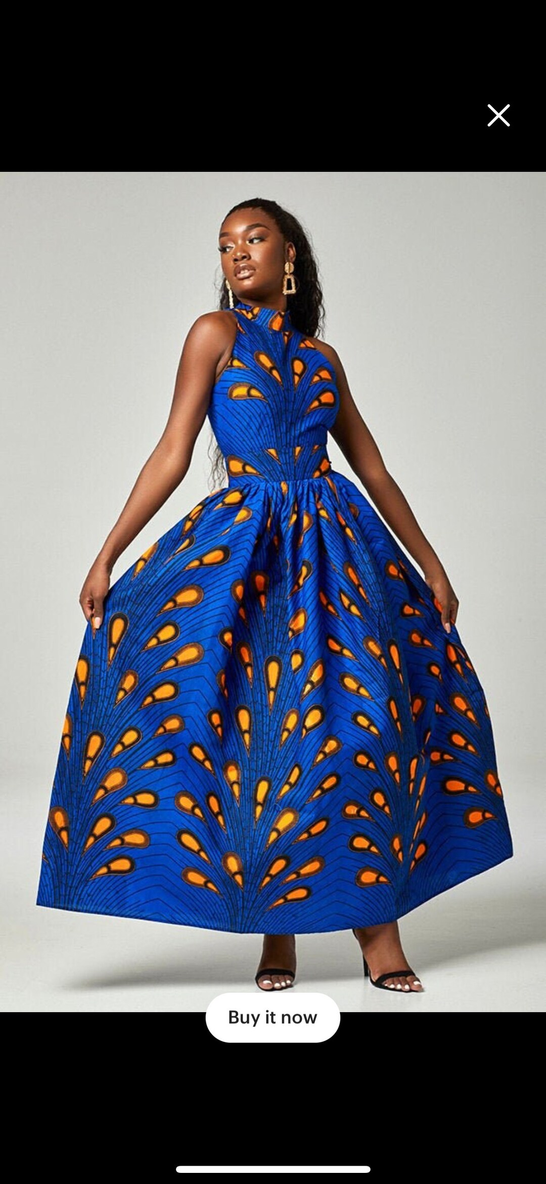 Peju Sleeveless Dress African Clothing For Women Ankara Print Etsy