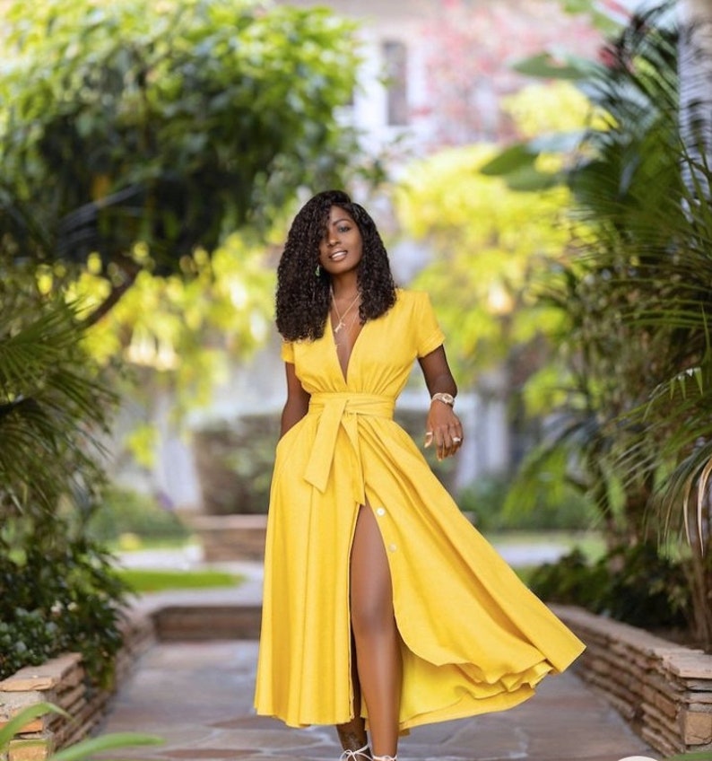 Tope Mixed Print Dress, African Clothing for Women - Etsy