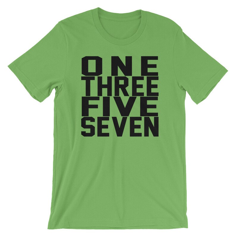 One Three Five Seven - Eight Count Cheer T-shirt - Etsy