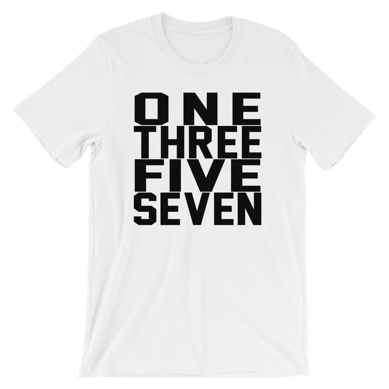 One Three Five Seven - Eight Count Cheer T-shirt - Etsy