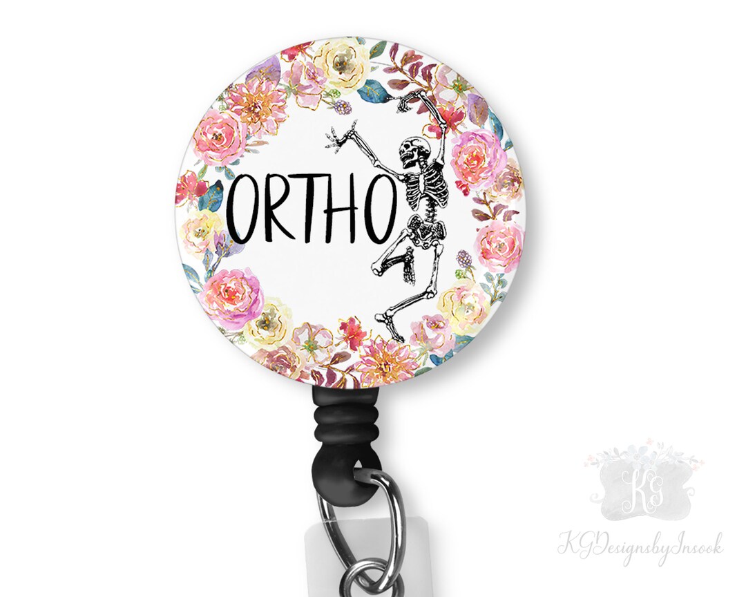 Personalized Badge Reels, Bone, Skeleton, Ortho, Badge Clips, Nurse ...