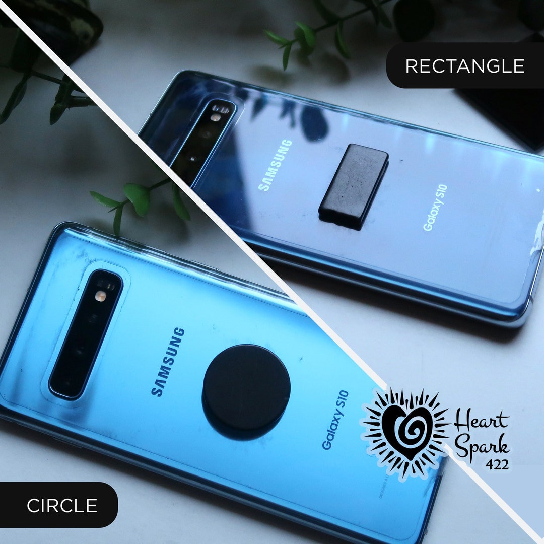 1 Shungite Stone Sticker | 2 Styles | EMF Protection | Cell Phone ...