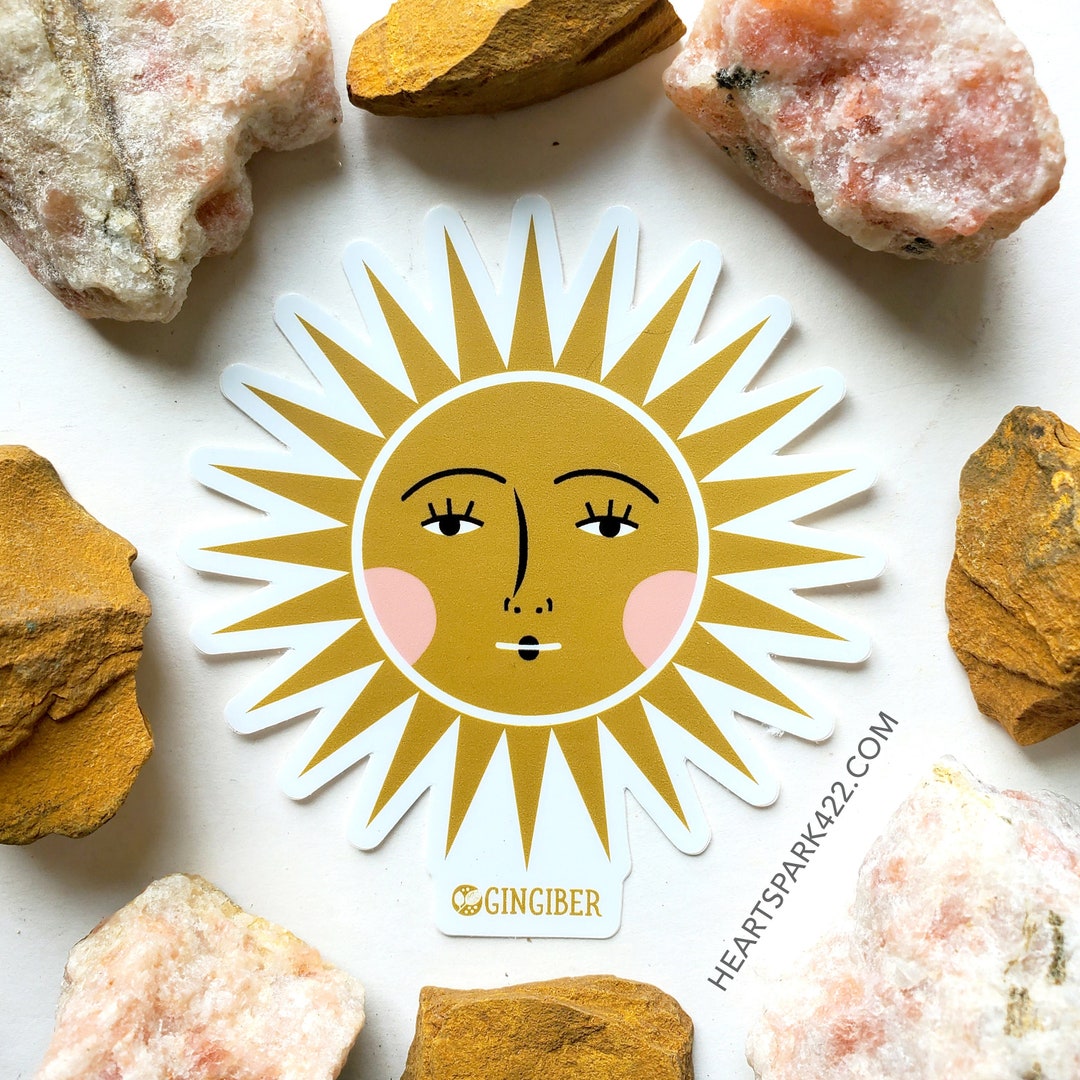 Sun | Sticker by Gingiber | Vinyl | Heart Spark 422 - Etsy