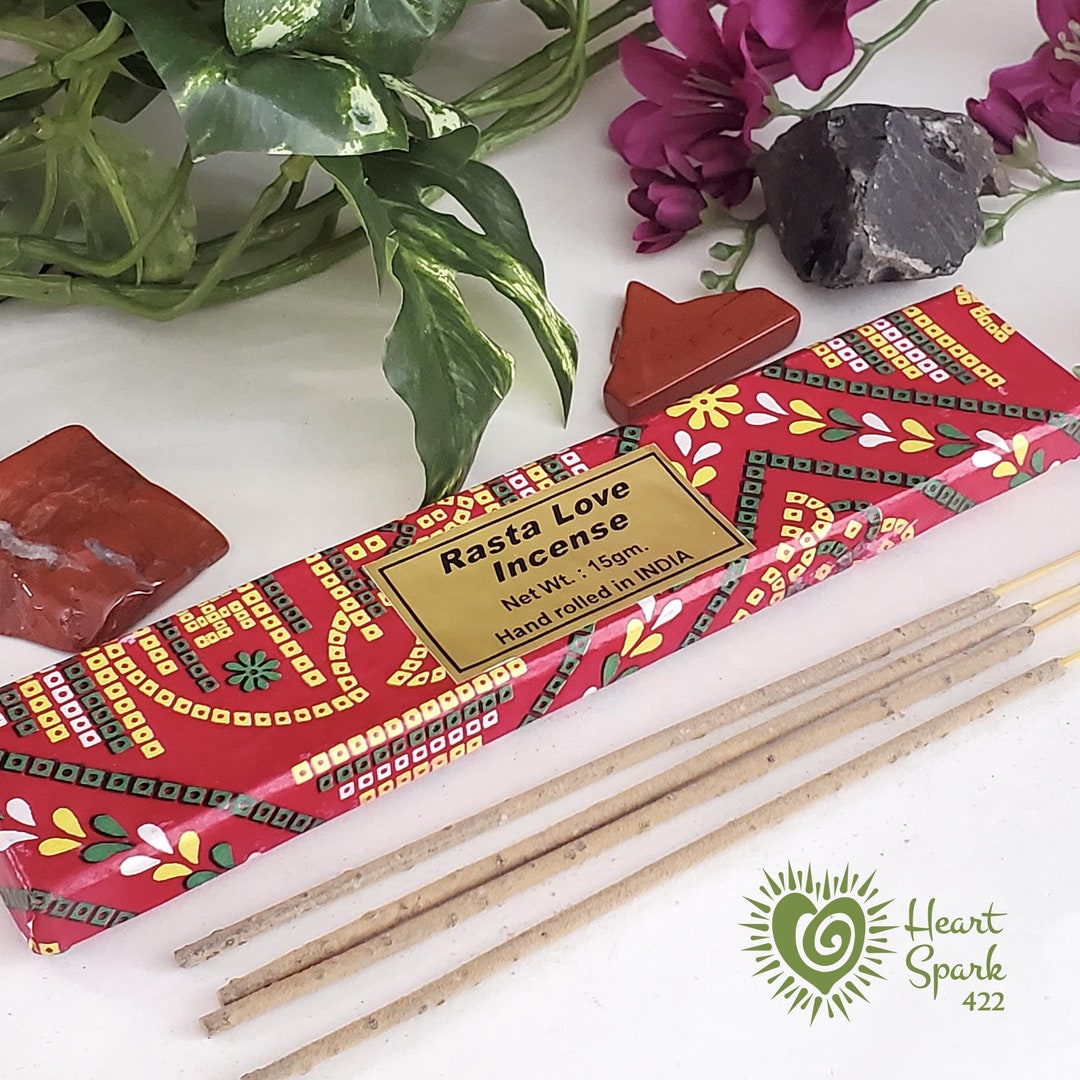 Rasta Love Incense - 1 Box | 15 Grams | Satya | Heart Spark 422 - Etsy