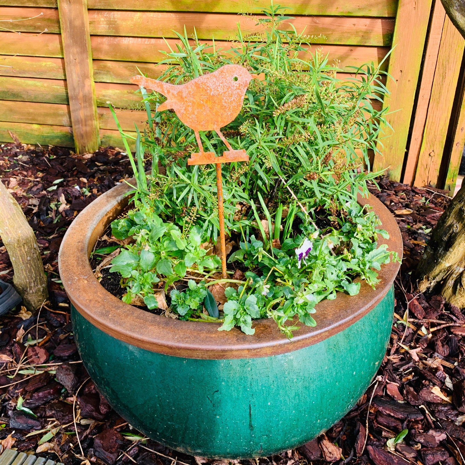 Rusty Robin - Robin - Garden Decor - Metal Decor - Gift - Rusty - Bird ...