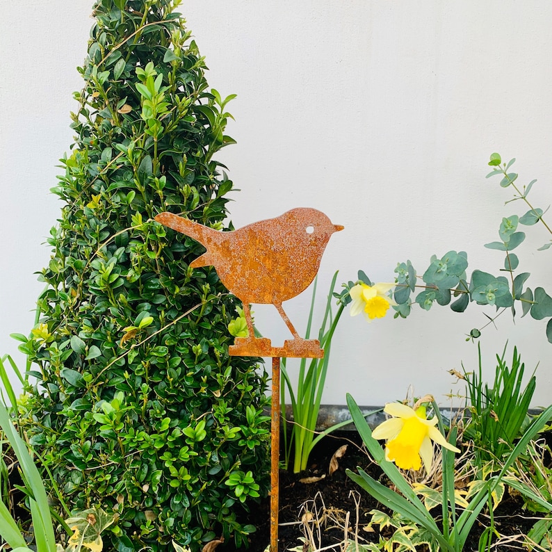 Rusty Robin Robin Garden Decor Metal Decor Gift | Etsy UK