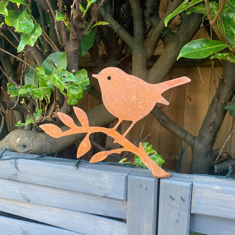 Rusty Robin Robin Decor Garden Decor Garden Metal - Etsy Canada