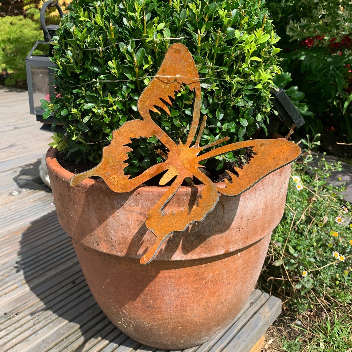 Rusty Butterfly Butterfly Plasma Cut Garden Art Rusty | Etsy