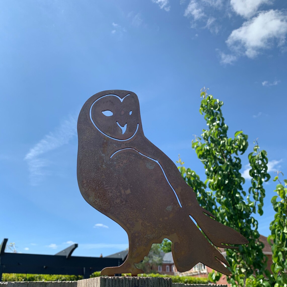 Rusty Owl Owl Decor Garden Decor Garden Metal Garden | Etsy