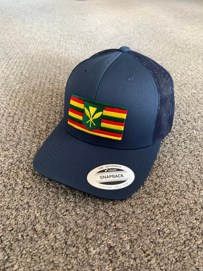Hawaii Kanaka Maoli Original Native Flag Hat Trucker Snapback | Etsy
