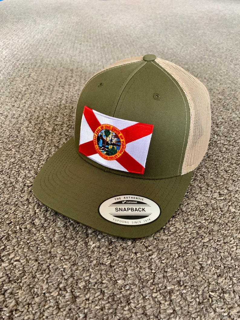 State Of FLORIDA Flag Hat SnapBack American Trucker Mesh Cap Etsy state-of-florida-flag-hat-snapback-american-trucker-mesh-cap-etsy