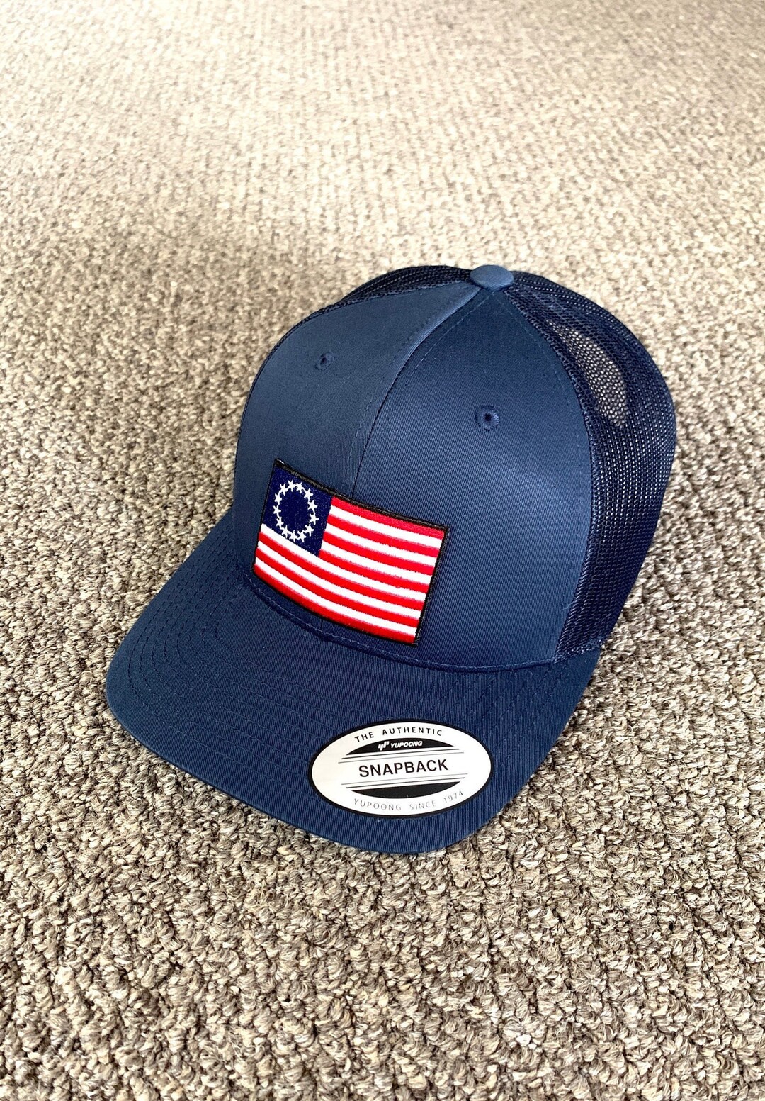 Betsy Ross Flag Patch Hat First US Flag Snapback Trucker Cap - Etsy UK