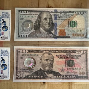 100 Dollar Bill Decal Textured Anti-slip Removable Repositionable Money ...