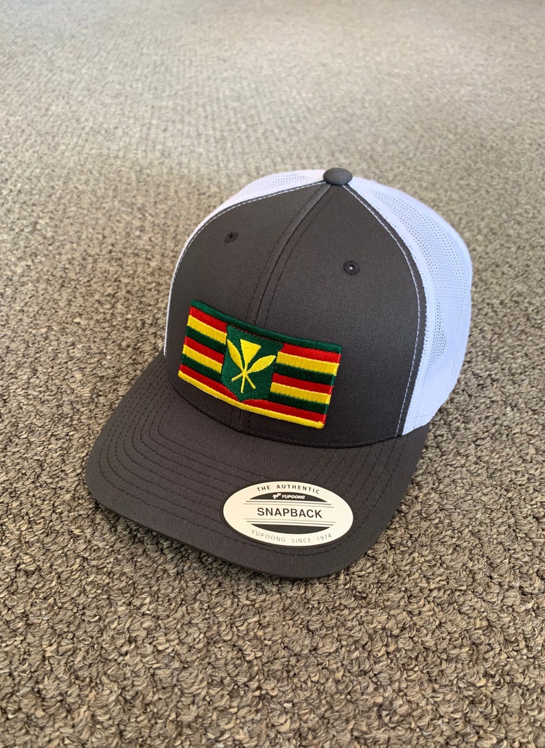 Hawaii Kanaka Maoli Original Native Flag Hat Trucker Snapback | Etsy