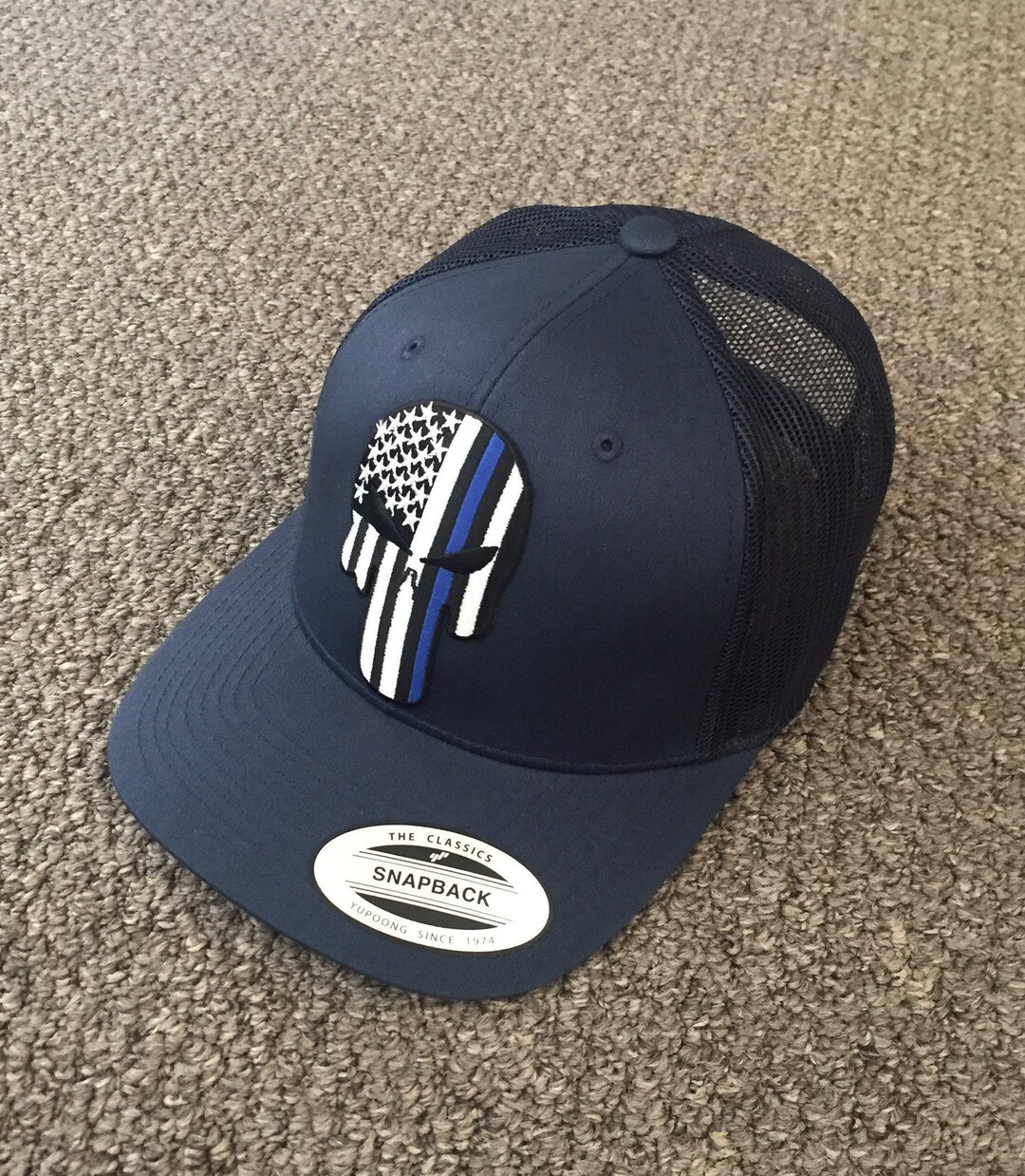 PUNISHER Tactical Police Hat USA Flag Snapback American - Etsy