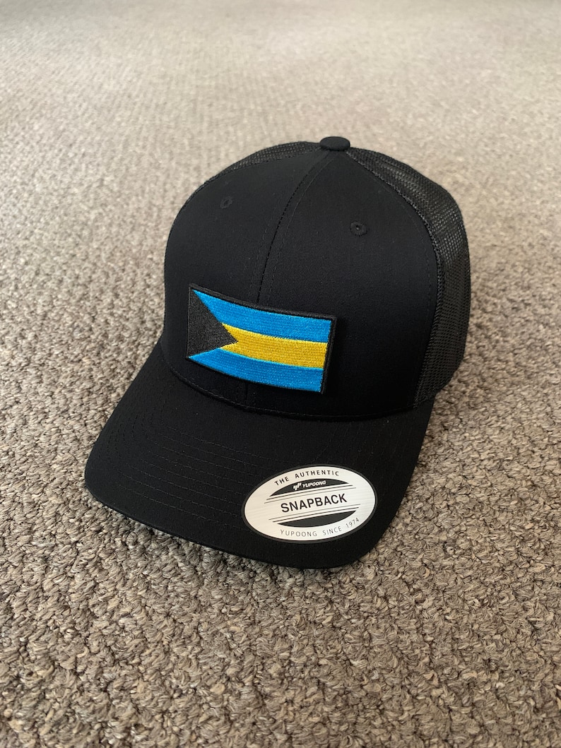 Bahamas Flag Hat Snapback Trucker Cap Individually Handcrafted - Etsy