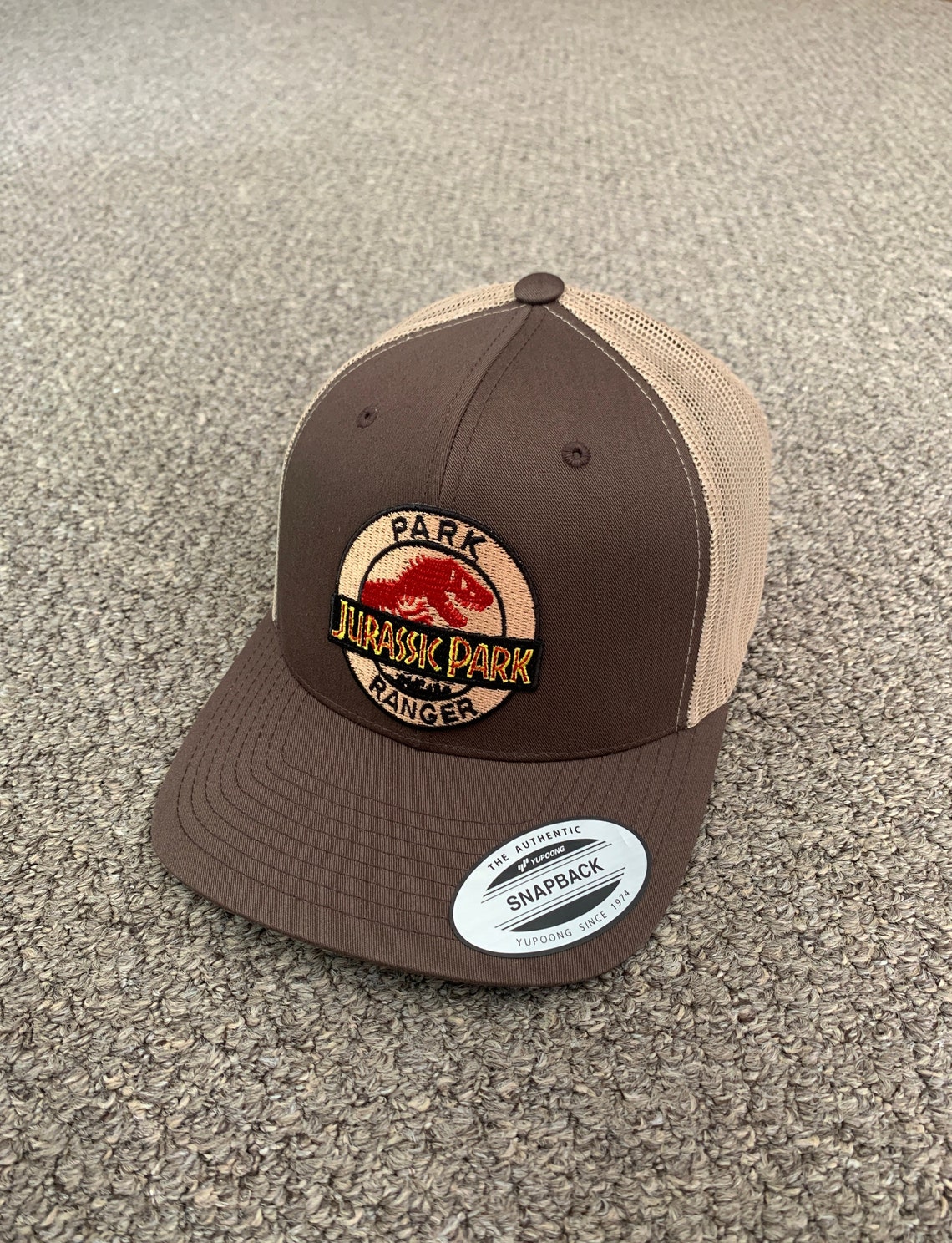 Jurassic Park Ranger Park Security Hat Snapback Trucker Mesh - Etsy