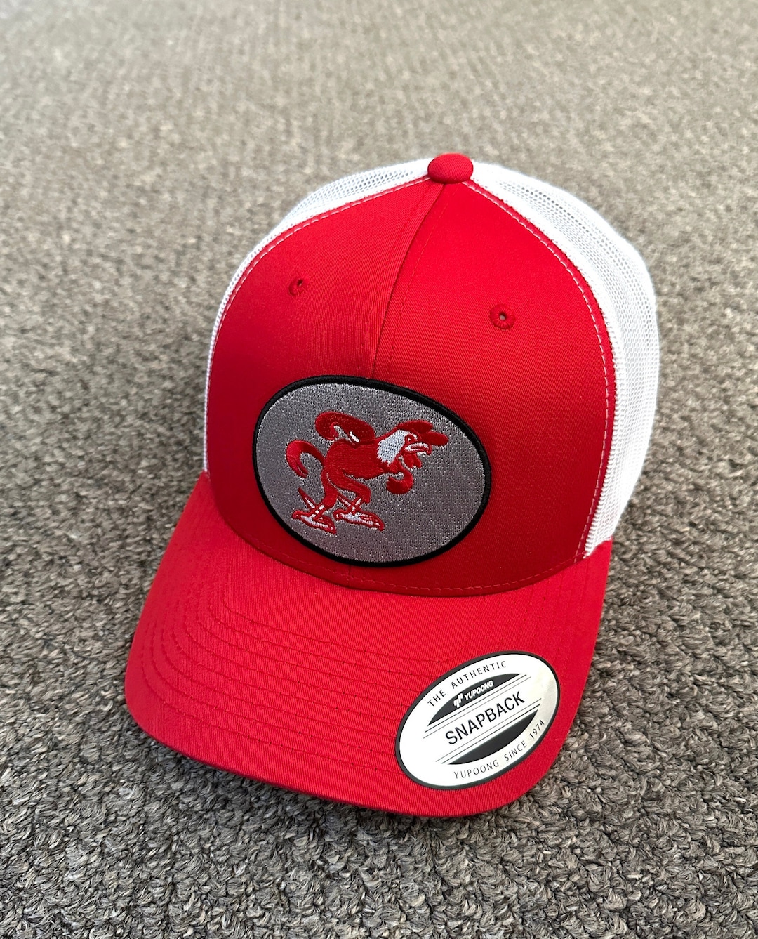 JSU Hat Jacksonville State Vintage Logo Trucker Mesh Cap Hand Made in ...