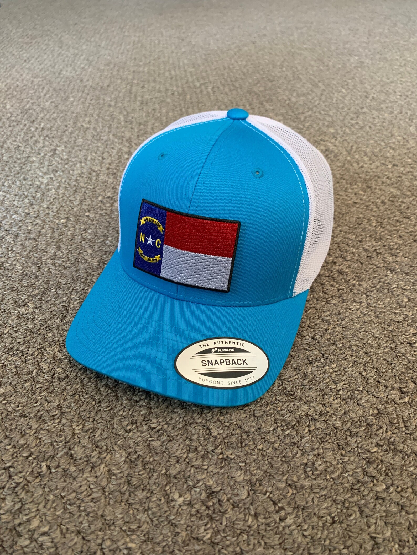 North Carolina Flag Hat Snapback American Trucker Mesh Cap - Etsy Australia